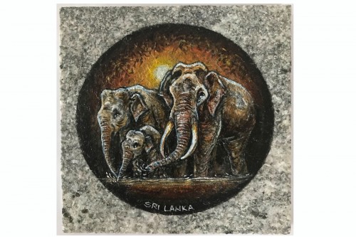 "Thunpath Raana" (Elephants) - Sri Lankan Art Gallery