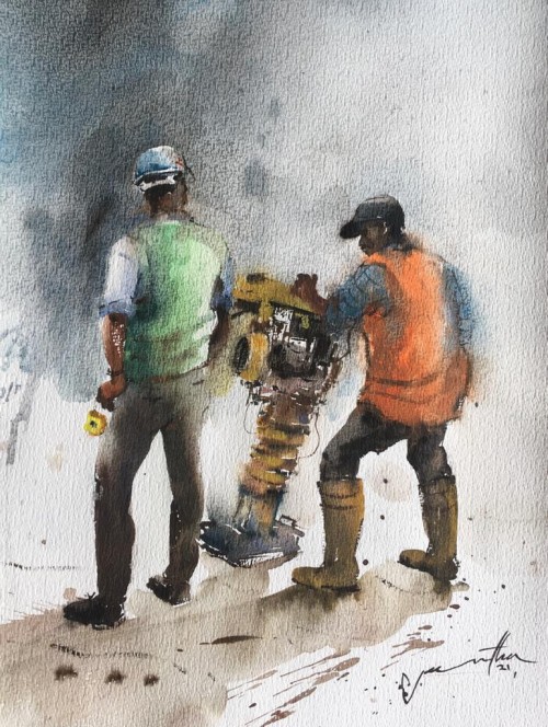 Workers - Sri Lankan Art Gallery